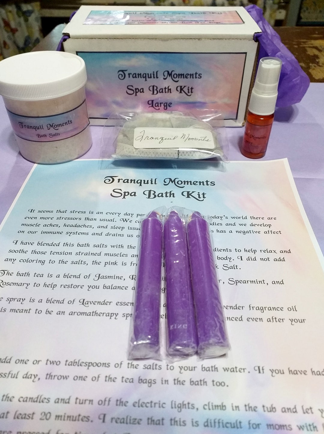 Tranquil Moments Spa Bath Kit - Etsy