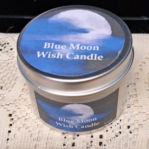 Blue Moon Wish Candles - Etsy