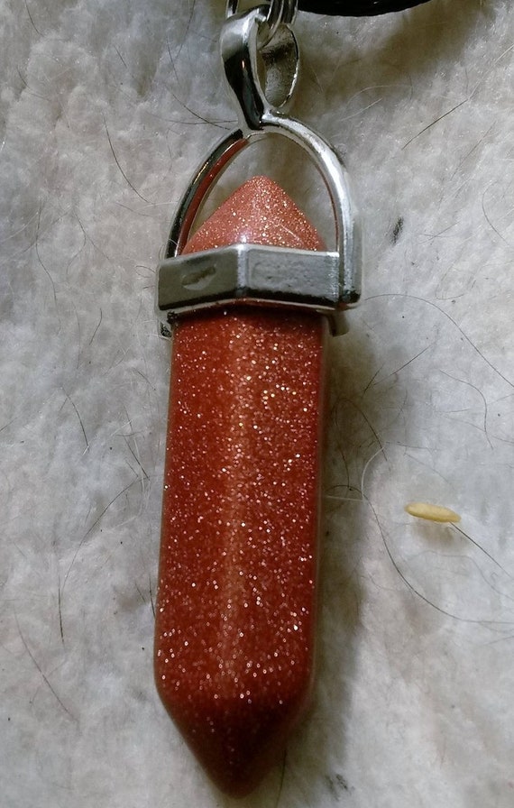 Goldstone Pendant | Etsy