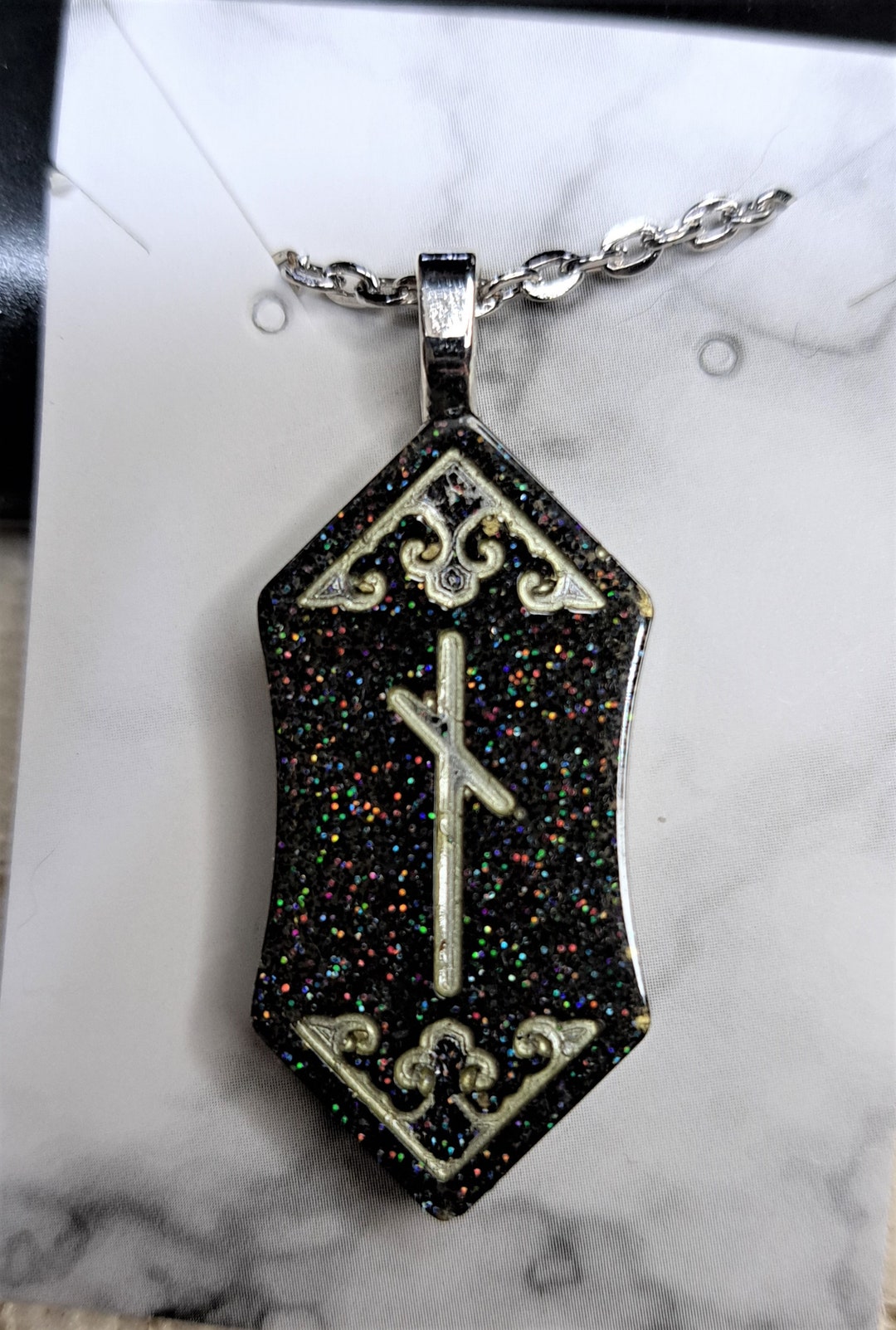 Nauthiz Rune Pendant Necklace - Etsy