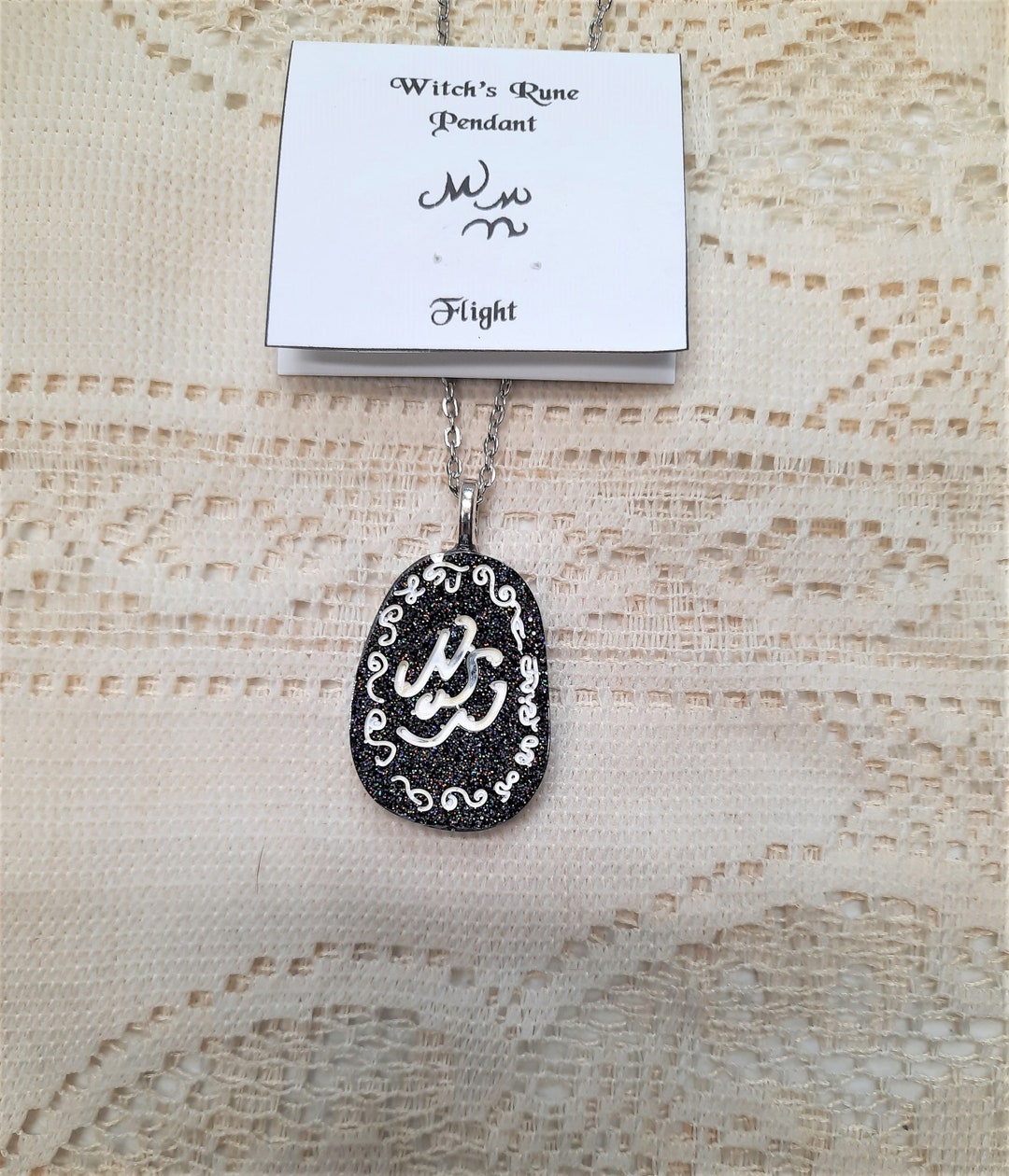 Witch's Rune Flight Pendant - Etsy