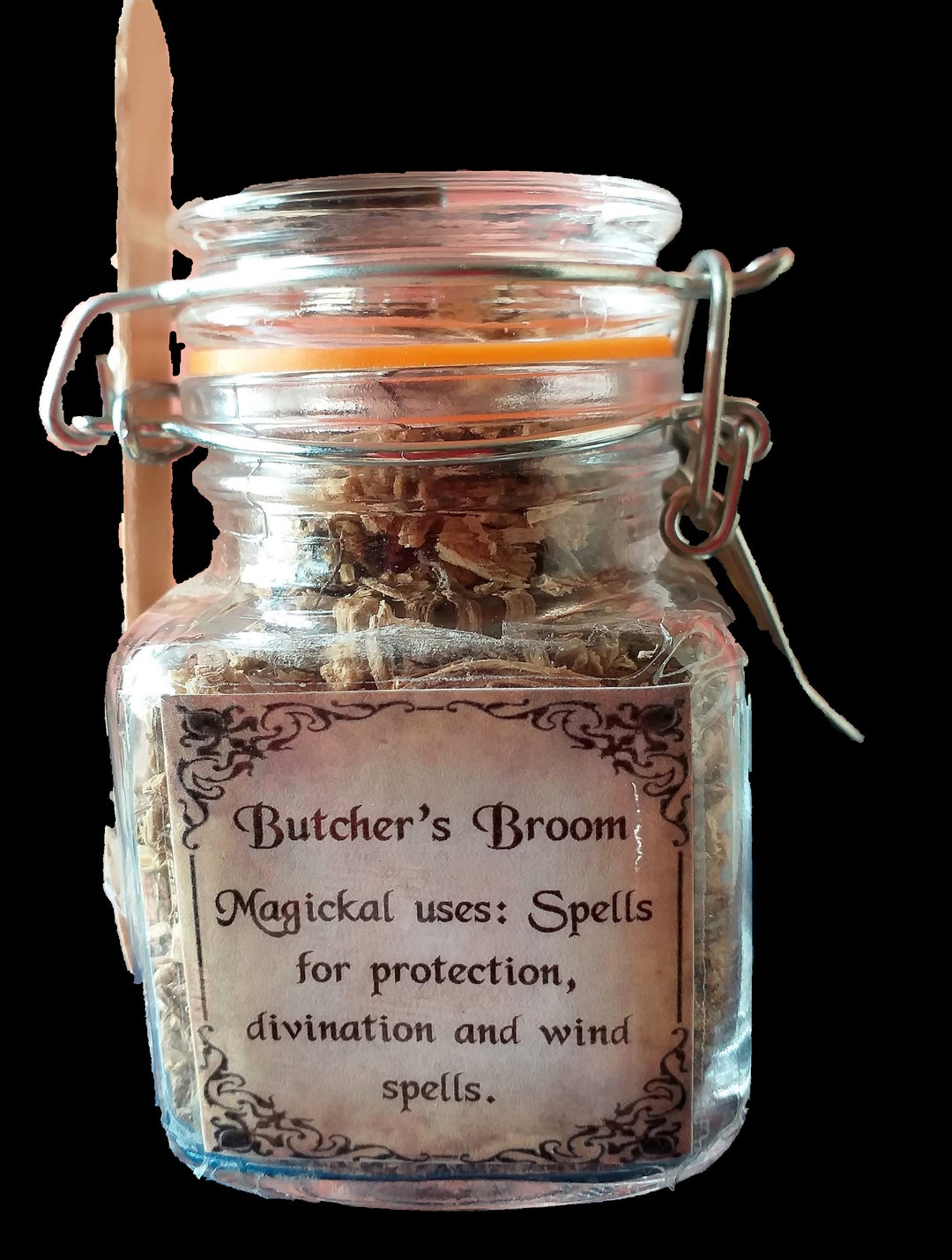 Butcher's Broom Jar & Herb - Etsy