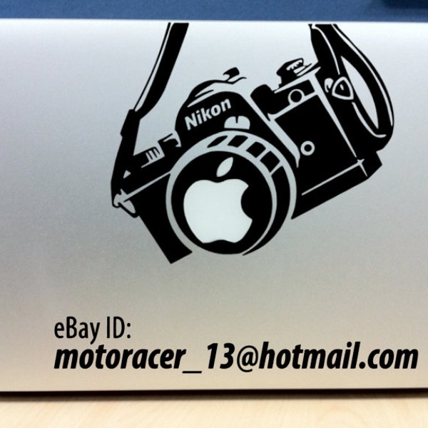 Camera MacBook Decal - Etsy
