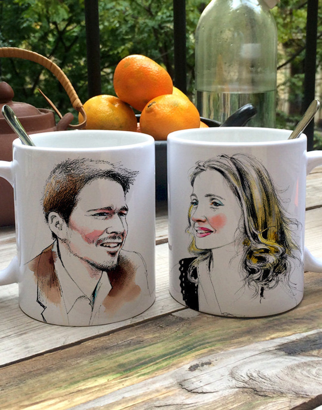 Pack 2 Cups Jessie & Celine Before Sunset - Etsy
