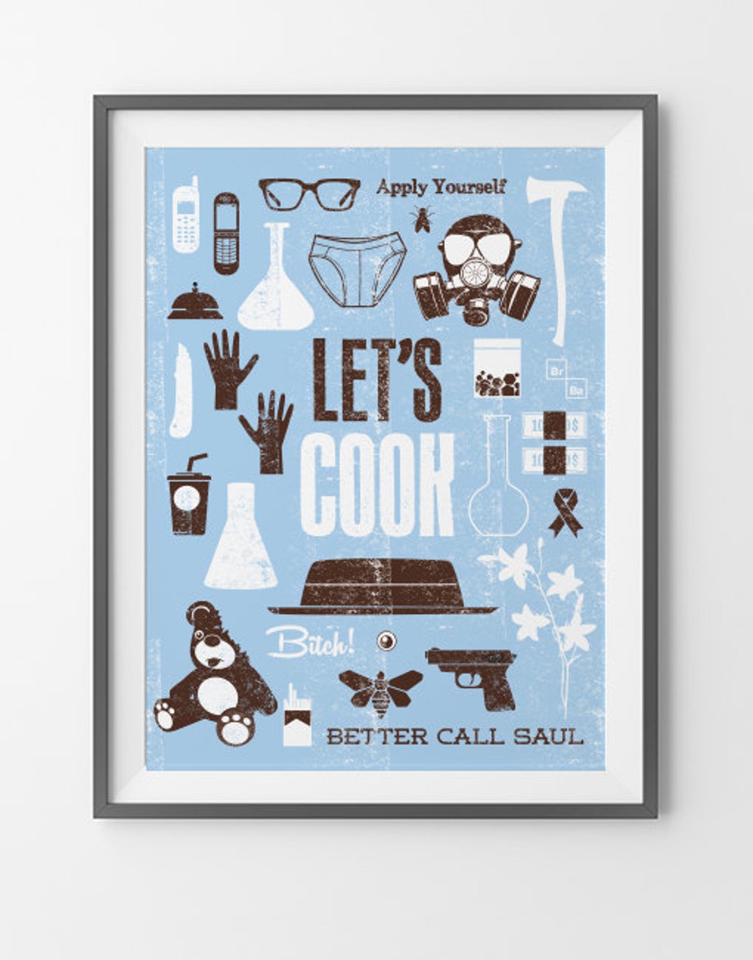Poster let's Cookhomage breaking Bad - Etsy