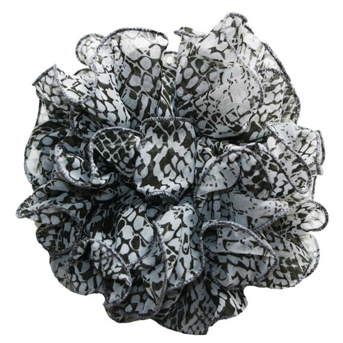 Clip Bow Animal Print Chiffon Fabric Jumbo Size Bow on Jaw - Etsy