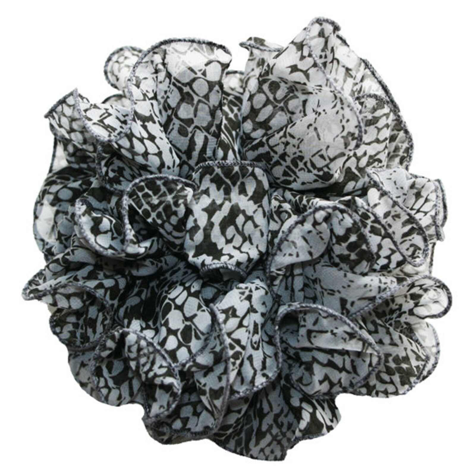 Clip Bow Animal Print Chiffon Fabric Jumbo Size Bow on Jaw - Etsy