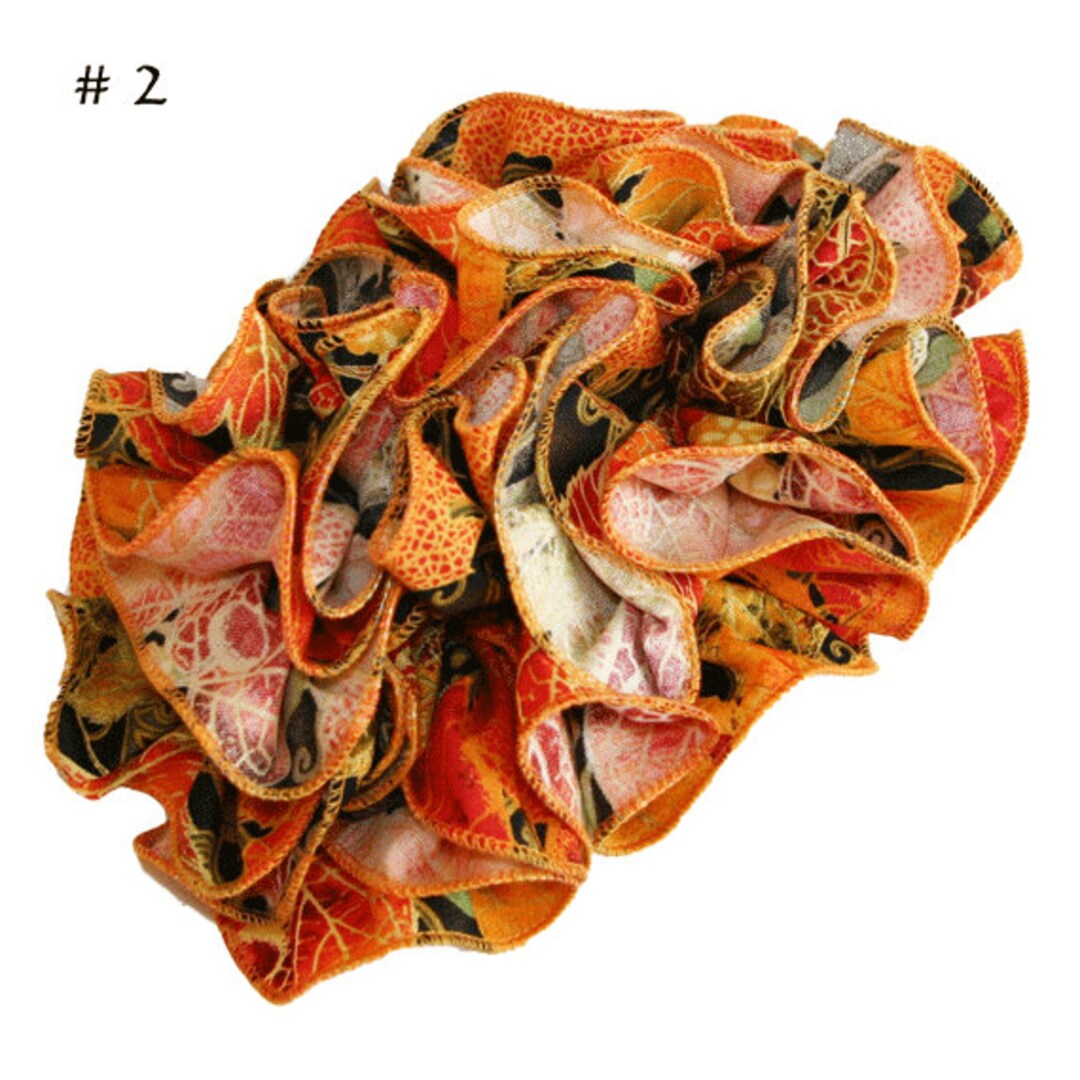 Thanksgiving Cotton Fabric Banana Comb , Holiday Hair Accessories ...