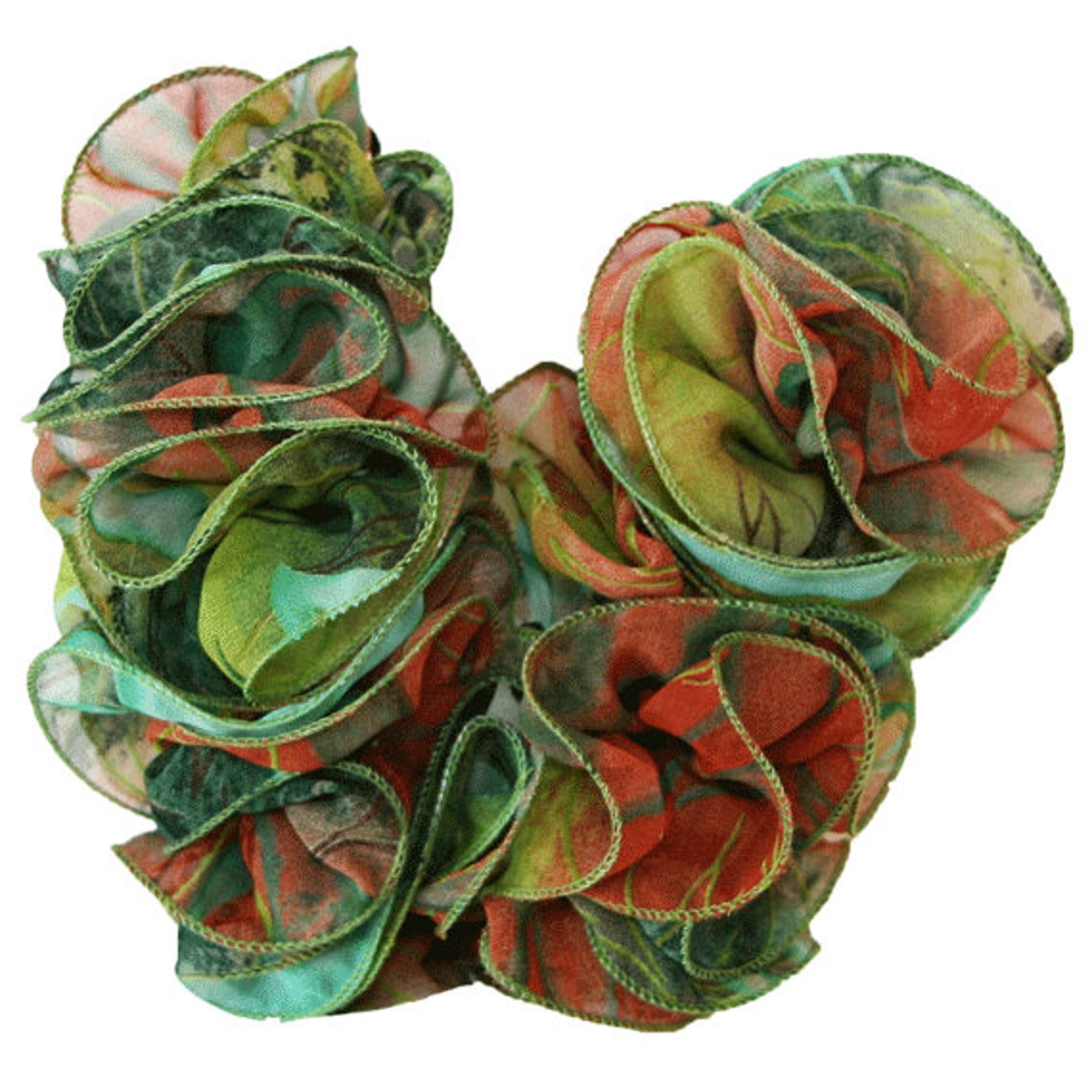 Banana Clip Comb Bow With Chiffon Fabric Multicolor Abstract - Etsy