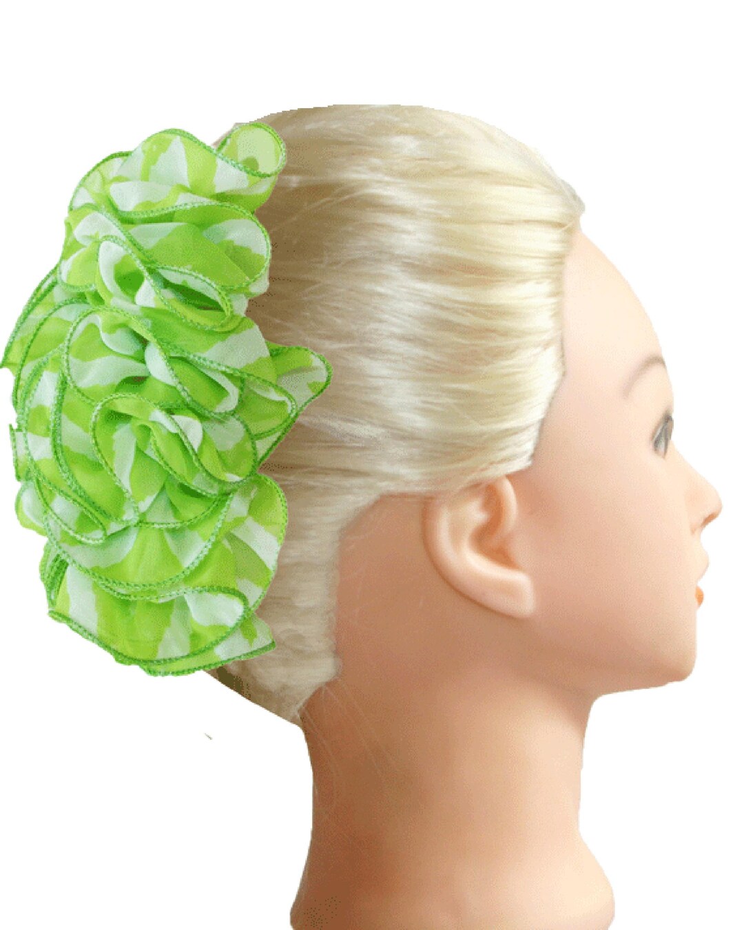 Ruffled Chiffon Banana Hair Clip Bow: Assorted Colors - Etsy