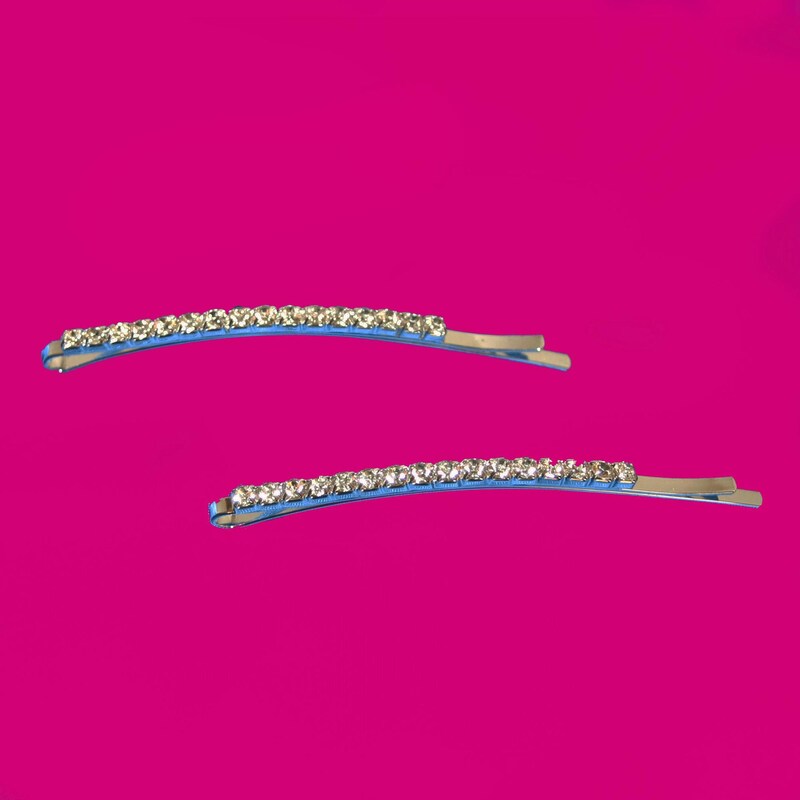 Rhinestone Hair Pins - Etsy