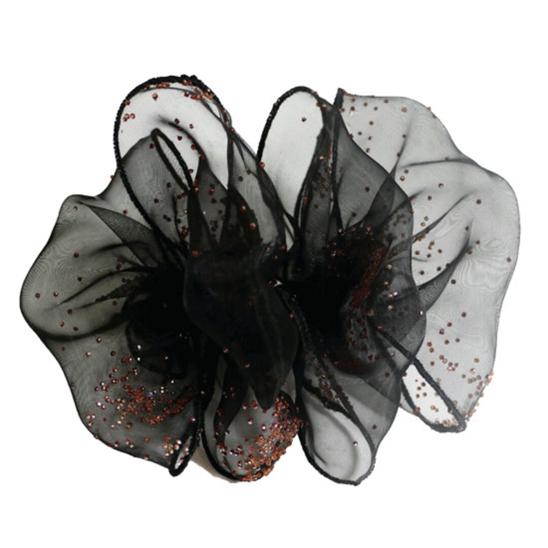 Organza Hair Bow for Women, Hair Bow With Barrette, Sheer Fabric Bow ...