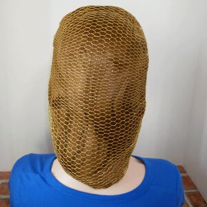 Metalic Gold Fancy Hair Net Snood for Long Hair Covering Snood for ...