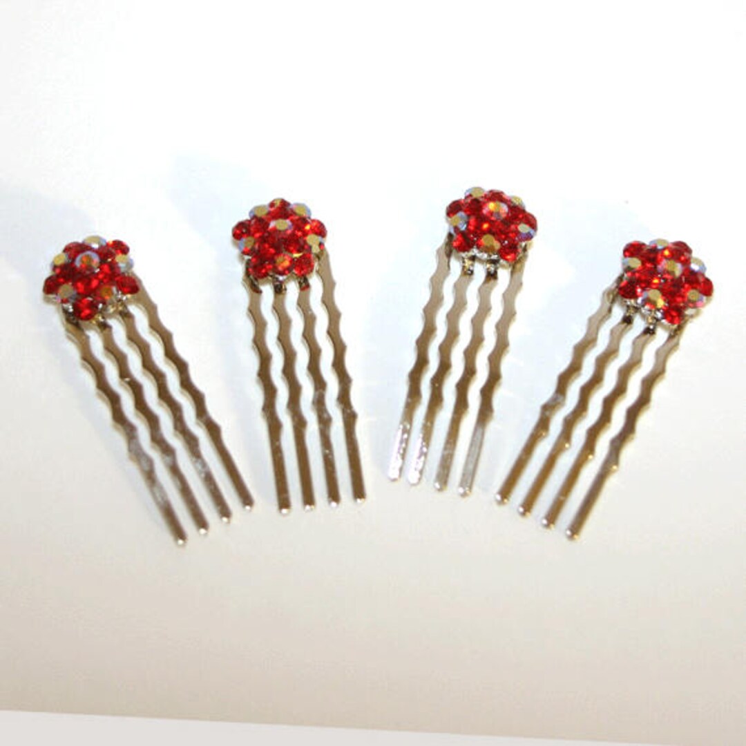 Four Prongs Mini Comb, Wedding Updos Comb, Party Comb, Swarovski ...