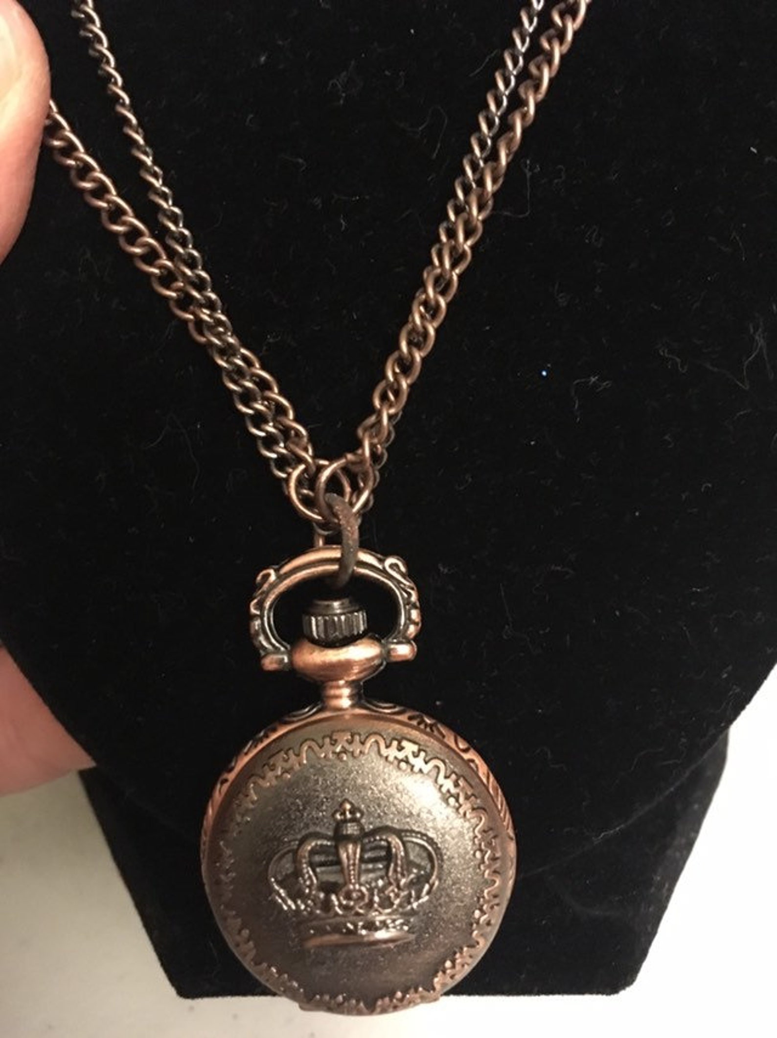 Clock and clockwork locket | Etsy