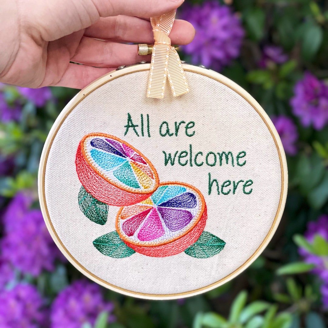 All Are Welcome Here: Subtle Safe Space Sign for Front Door or ...