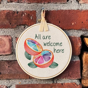All Are Welcome Here: Subtle Safe Space Sign for Front Door or ...