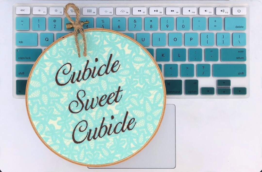 Cubicle Sweet Cubicle Sign: Funny Office Embroidery Art. Cute - Etsy