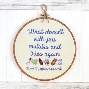 What Doesn't Kill You Mutates and Tries Again: Framed Embroidery Art ...