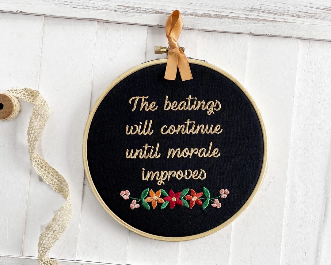 The Beatings Will Continue Until Morale Improves: Subversive Embroidery ...