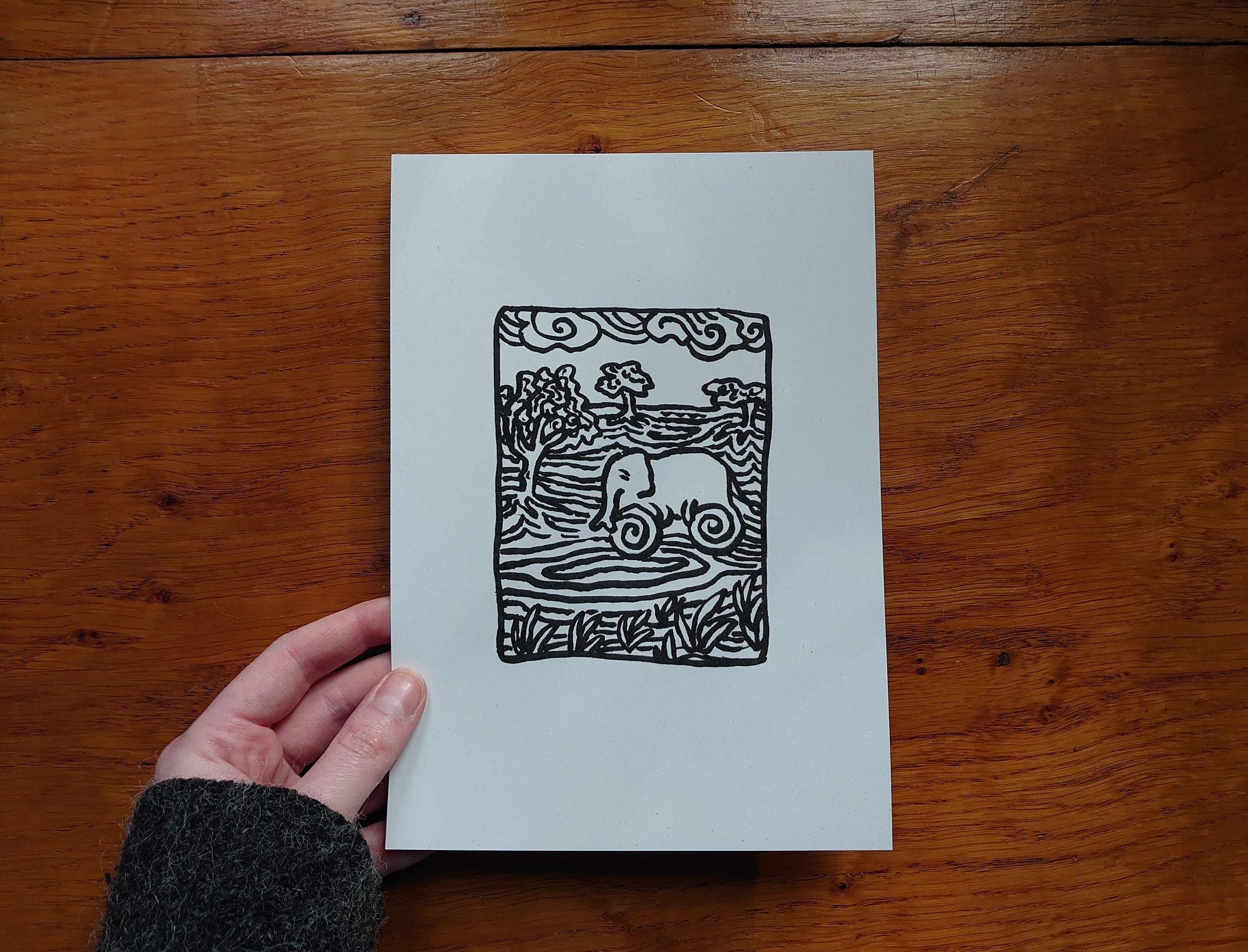 Mulefa A5 Art Print | the Amber Spyglass and His Dark Materials - Etsy UK