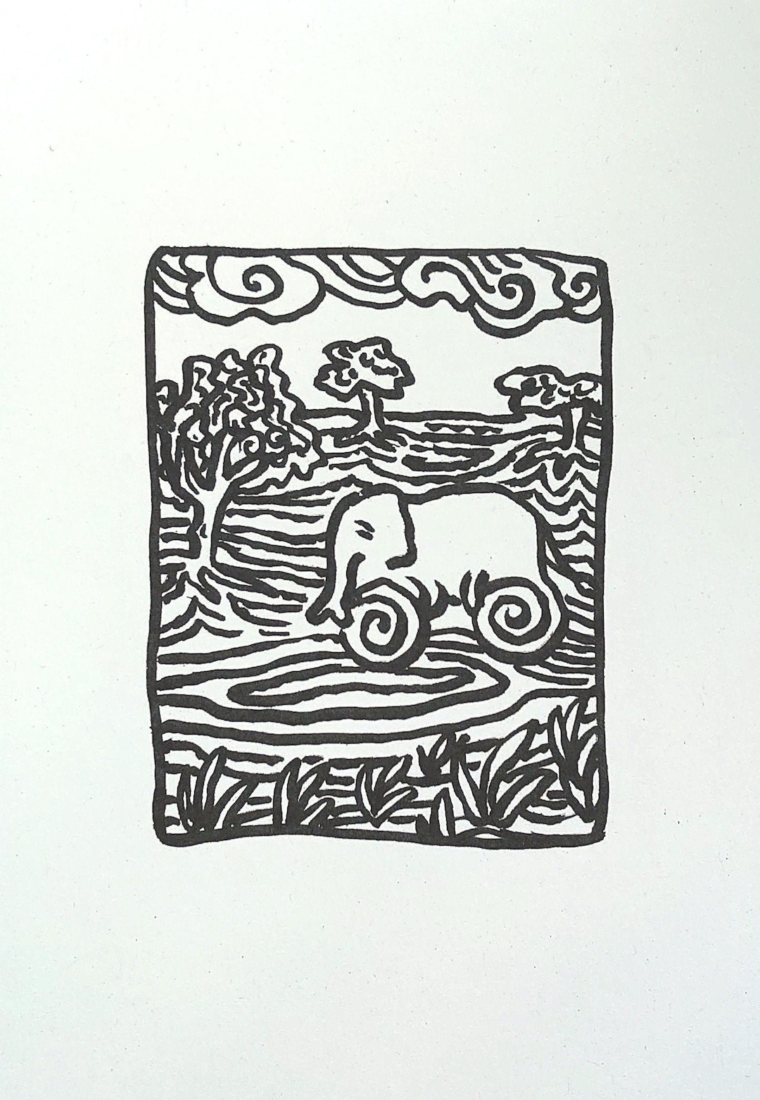 Mulefa A5 Art Print | the Amber Spyglass and His Dark Materials - Etsy UK