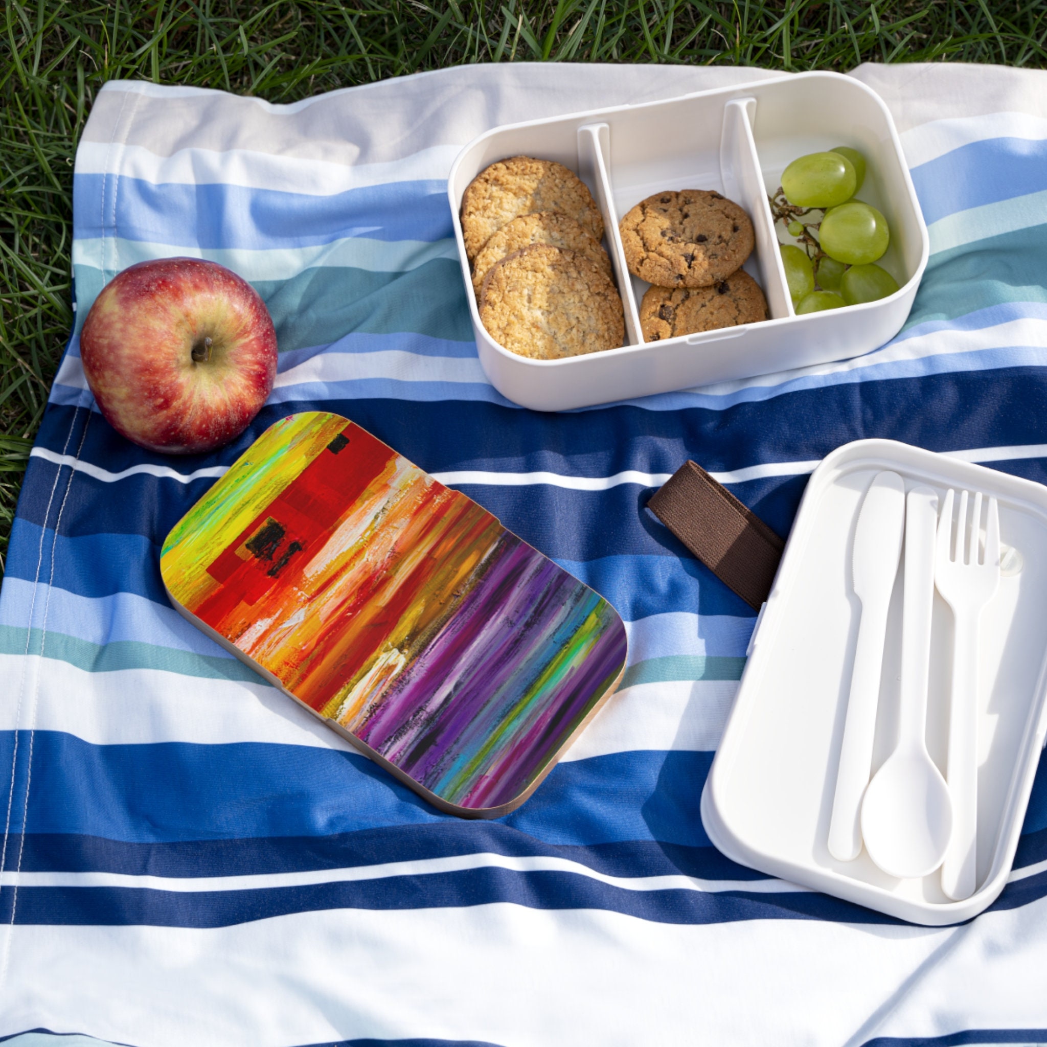 Rainbow W/ A Red DoorBento Lunch Box Designed & Sold By Senny-森妮 Senny