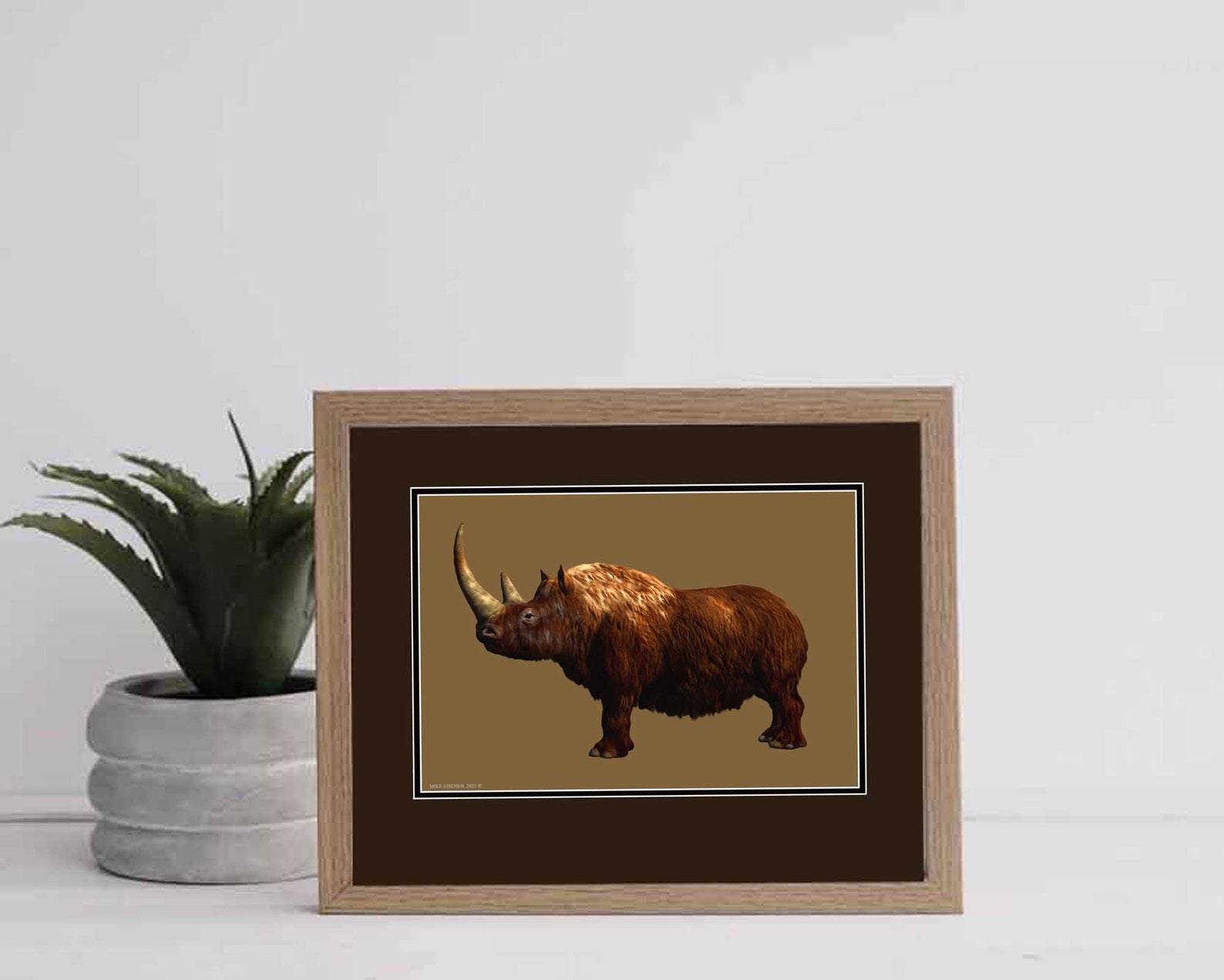 Woolly Rhinoceros Ice Age Extinct Rhino Digital Download Print ...