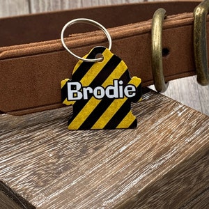 Fire Hydrant Shaped Pet ID Name Tag Large | Personalized Custom Made to ...