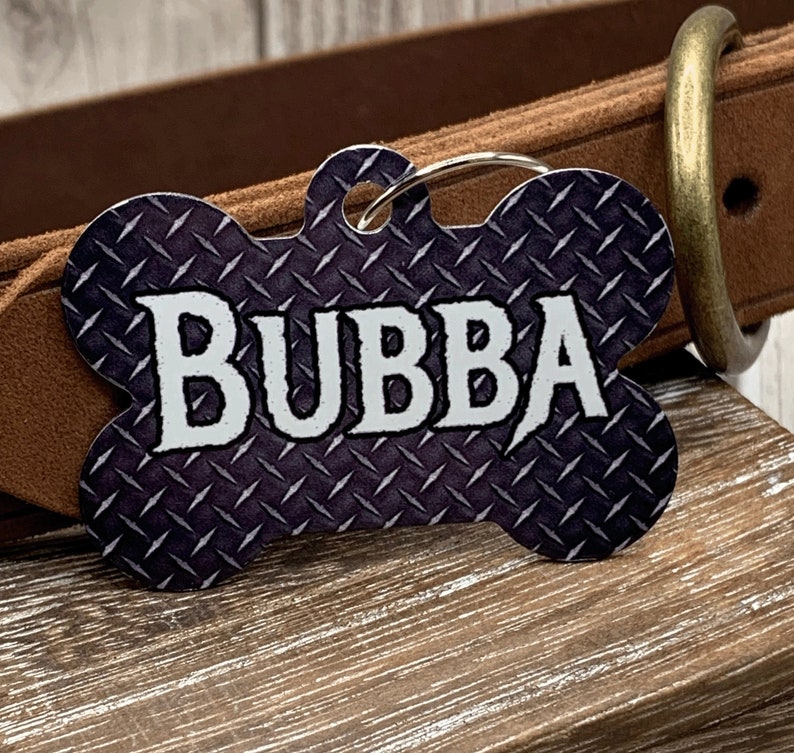Bone Shaped Pet ID Name Tag Extra Large XL | Personalized Custom Made to Order | Unique Designs ...