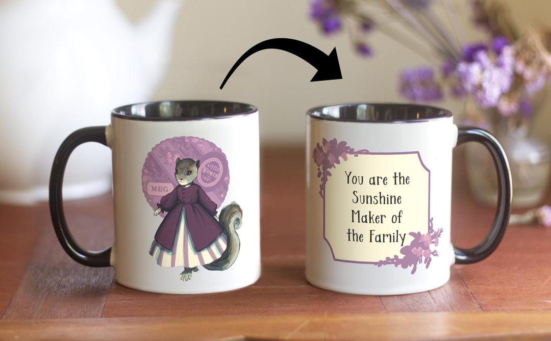 Squirrel Meg March Mug - Little Women Gift - Literary Tea Cup for ...