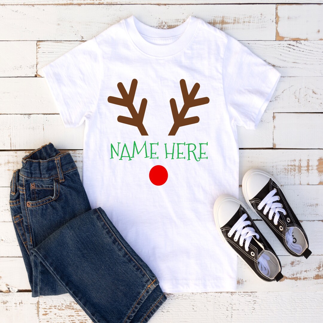 Reindeer Shirt for Kids, Kid Christmas Shirt, Boy Christmas Shirt ...