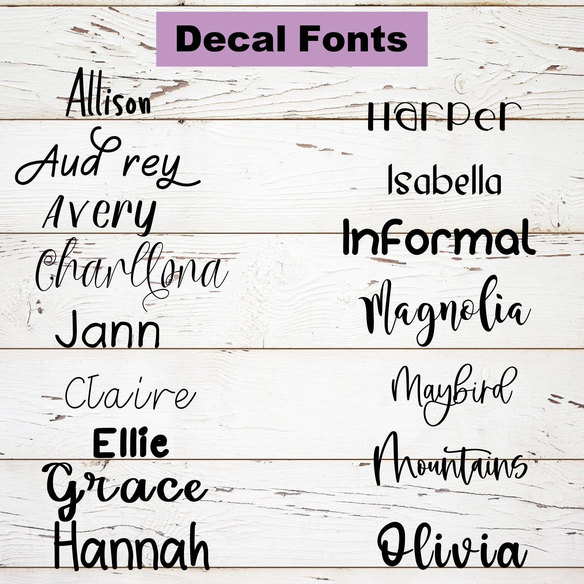 School Name Labels, School Name Decals, Name Decals, Custom Decals ...