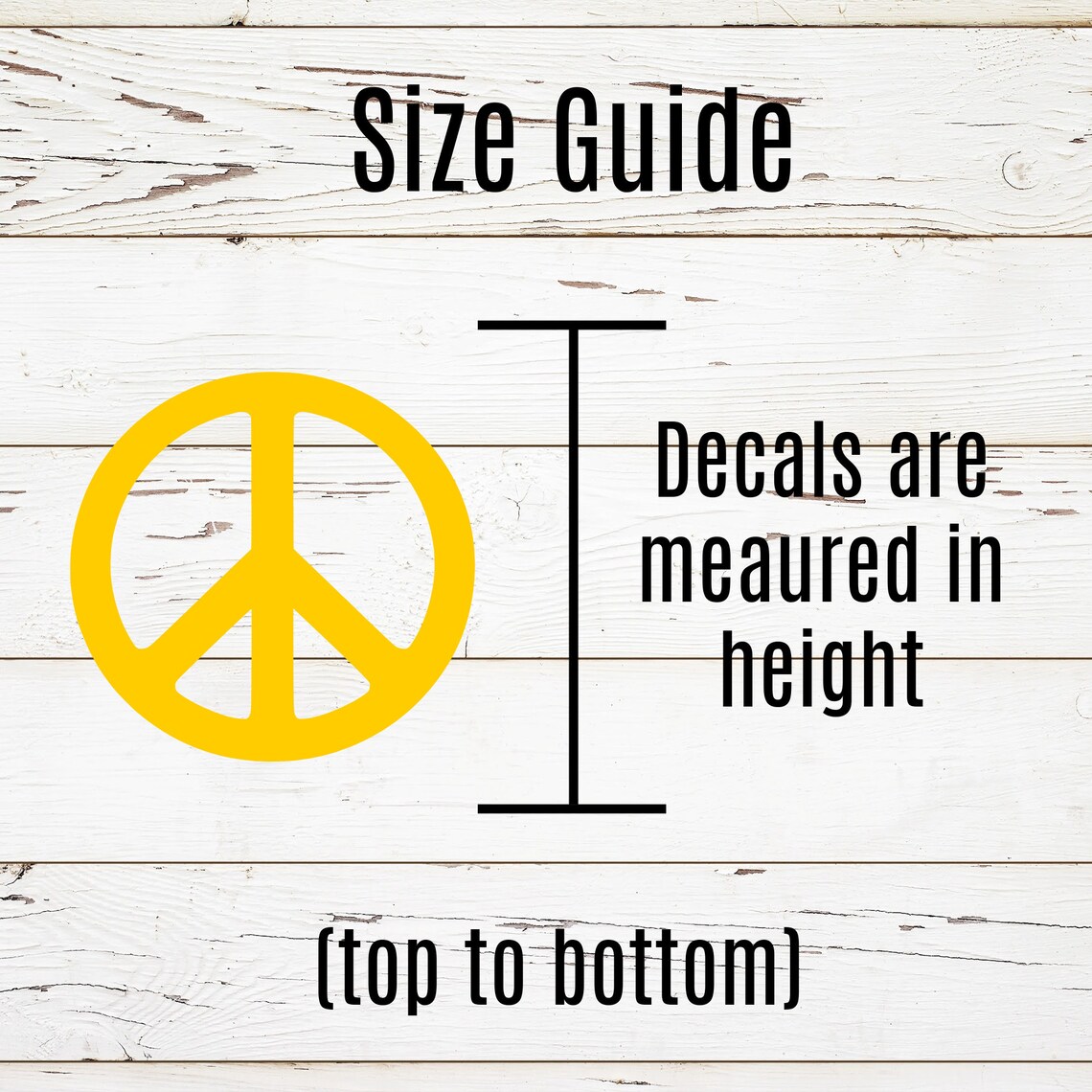 Peace Sign Vinyl Decal, Peace Sign for Car Window, Peace Sign for ...