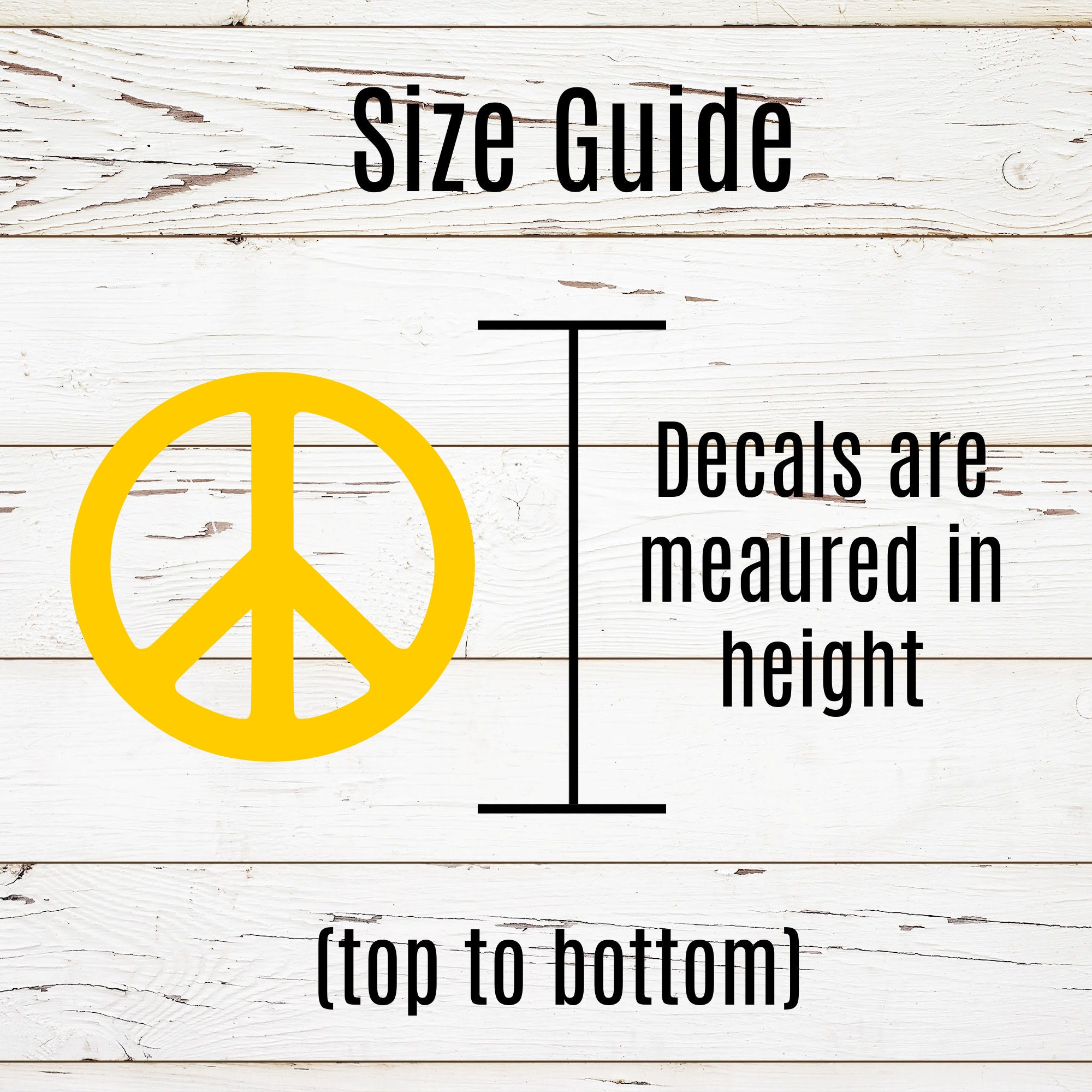 Peace Sign Vinyl Decal, Peace Sign for Car Window, Peace Sign for ...