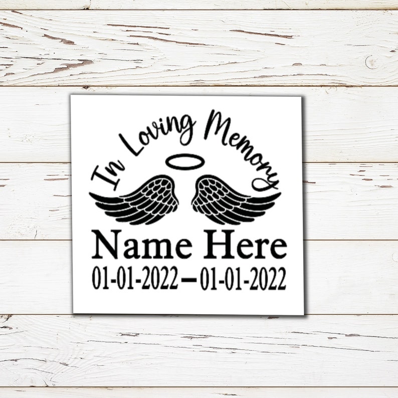 In Loving Memory Vinyl Decal Vinyl Decal for Car Window - Etsy