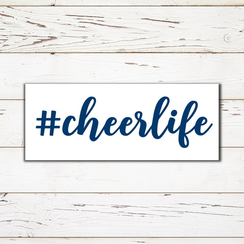 Cheer Life Decal, Cheer Decal, Decal for Cheerleader, Water Bottle ...