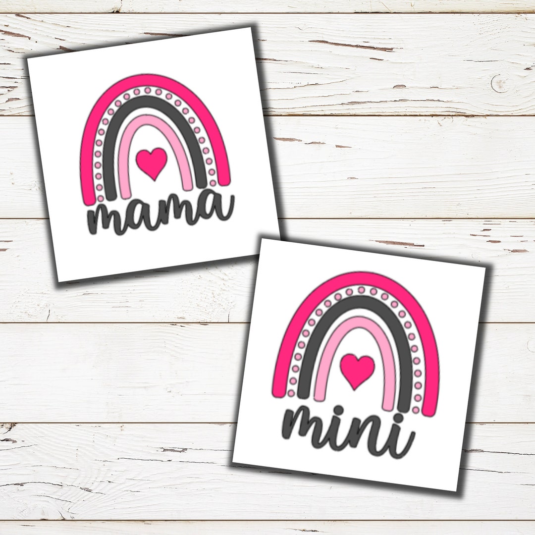 Boho Rainbow Decal, Mama Decal, Mini Decal, Customized Boho Rainbow ...