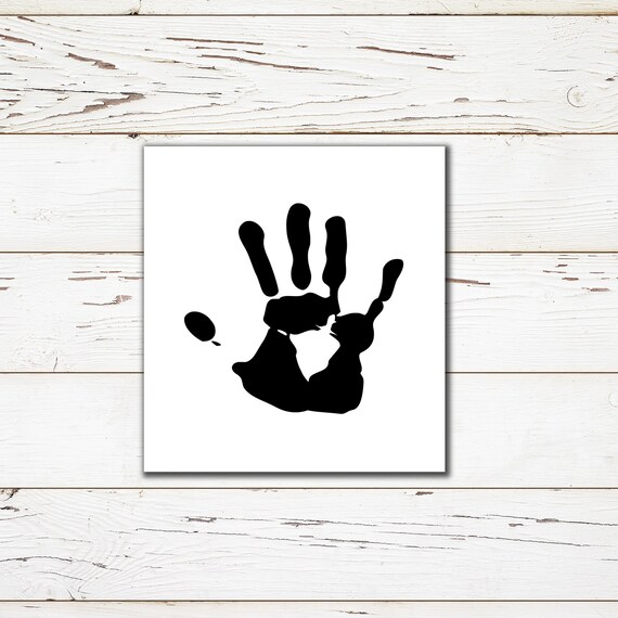 Hand Print Vinyl Decal Hand Vinyl Decal Halloween Vinyl - Etsy
