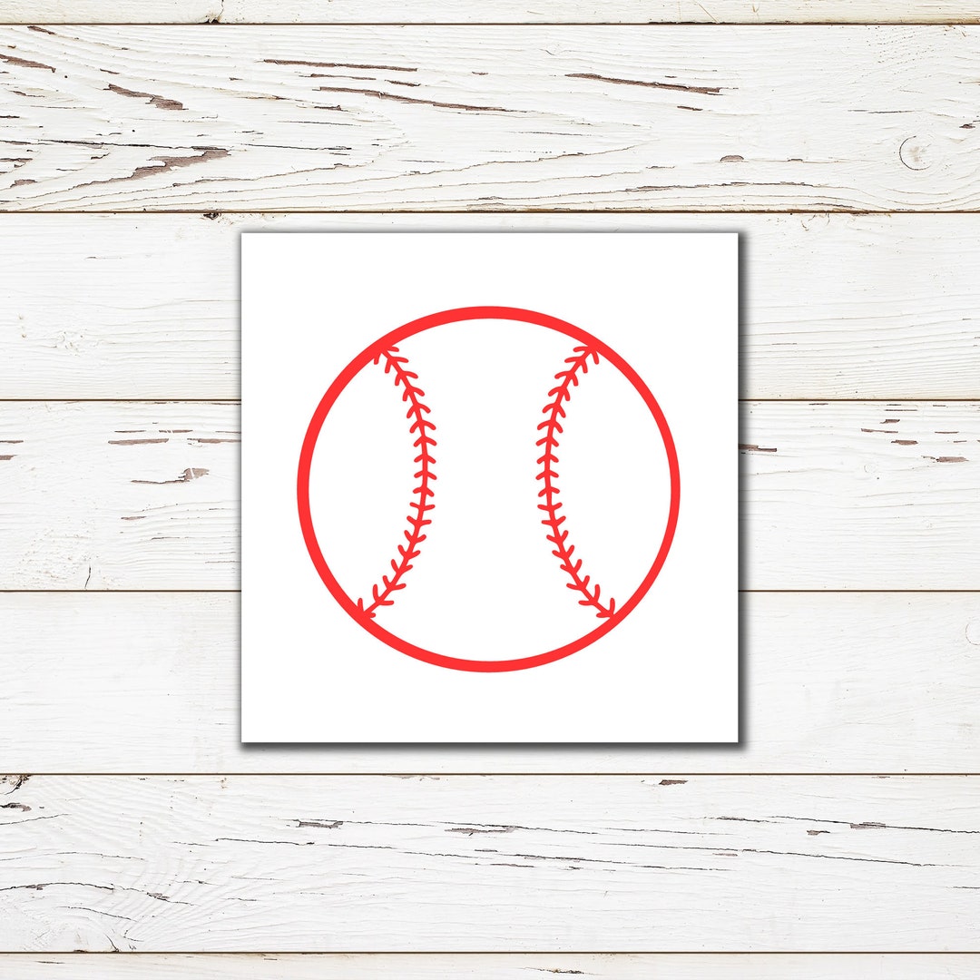 Baseball Decal, Baseball Vinyl Decal, Baseball Sticker, Vinyl Decal for ...