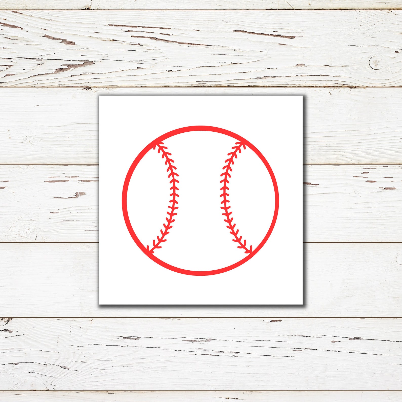 Baseball Decal, Baseball Vinyl Decal, Baseball Sticker, Vinyl Decal for ...