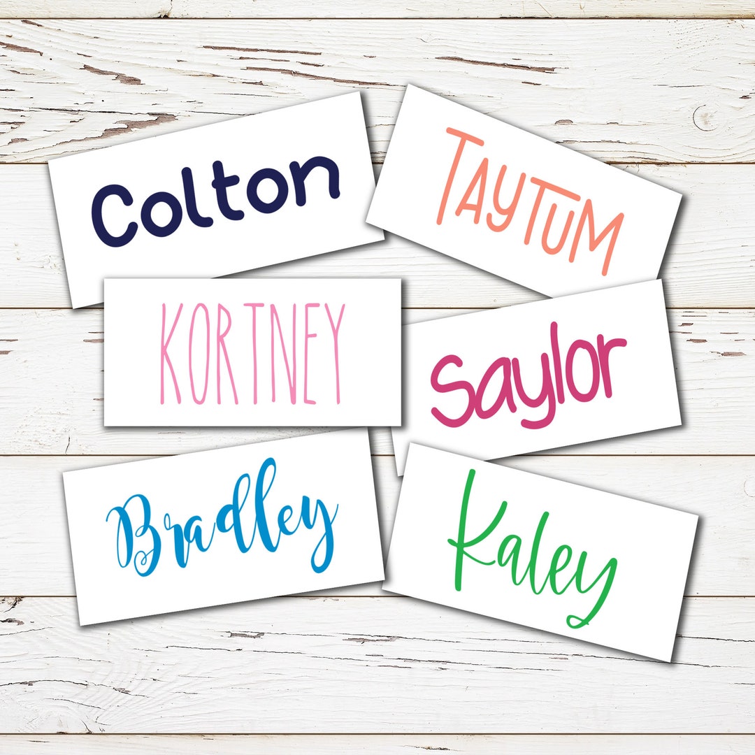 Vinyl Name Decals, Car Decals, Custom Name Decals, Window Decals, Name ...
