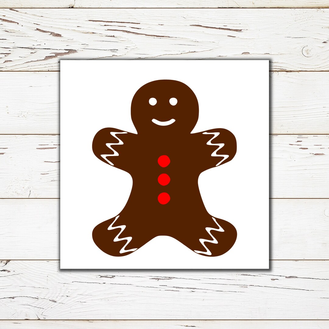 Gingerbread Decal, Gingerbread Sticker, Gingerbread Man Sticker ...