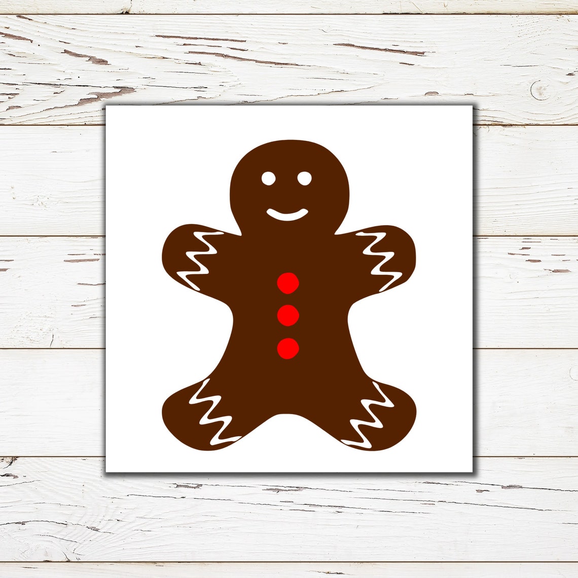 Gingerbread Decal Gingerbread Sticker Gingerbread Man - Etsy