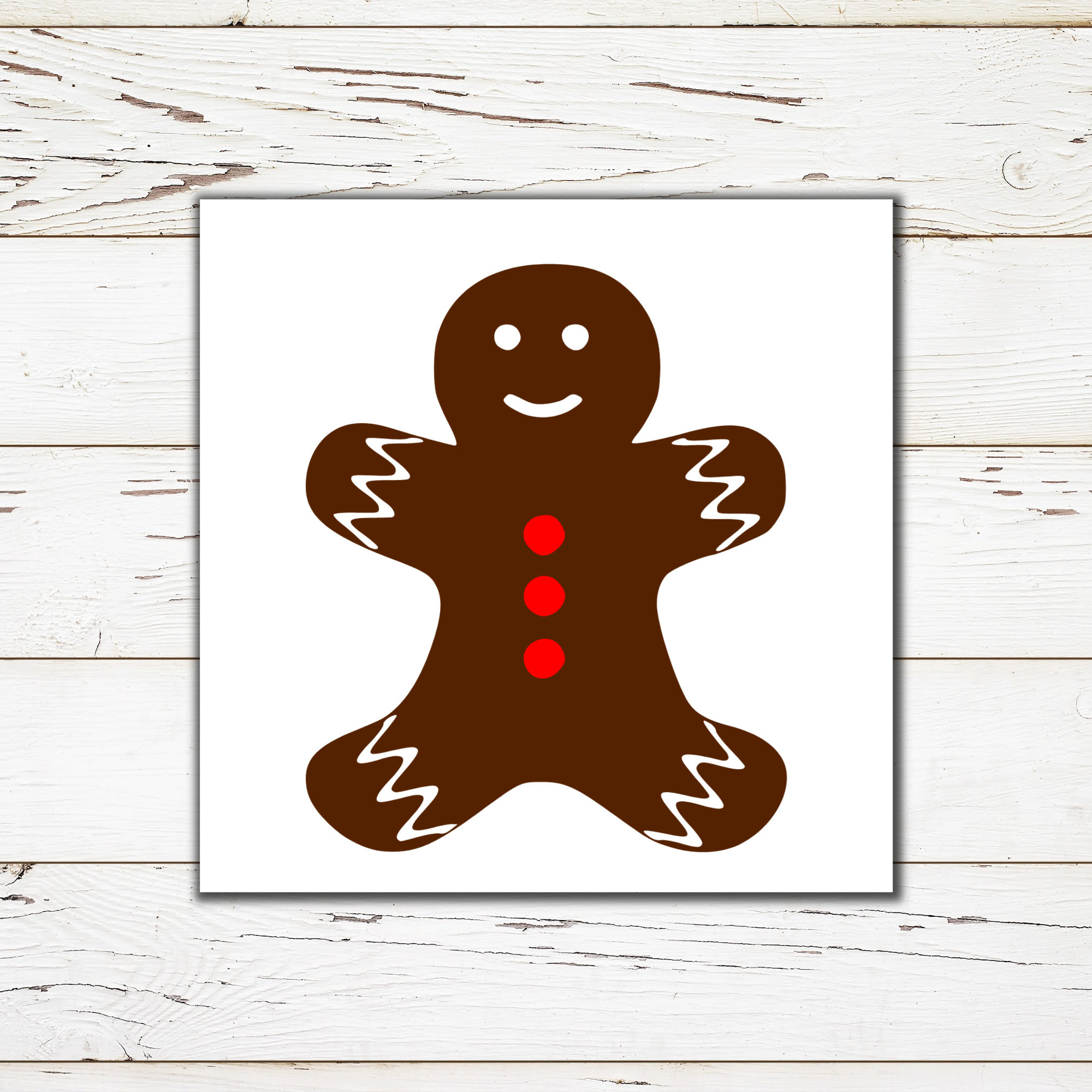 Gingerbread Decal, Gingerbread Sticker, Gingerbread Man Sticker ...