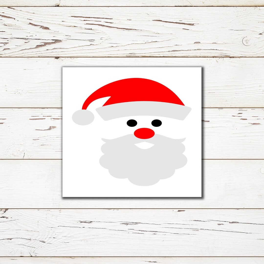 Santa Decal, Santa Face Decal, Christmas Decal, Decal for Christmas ...