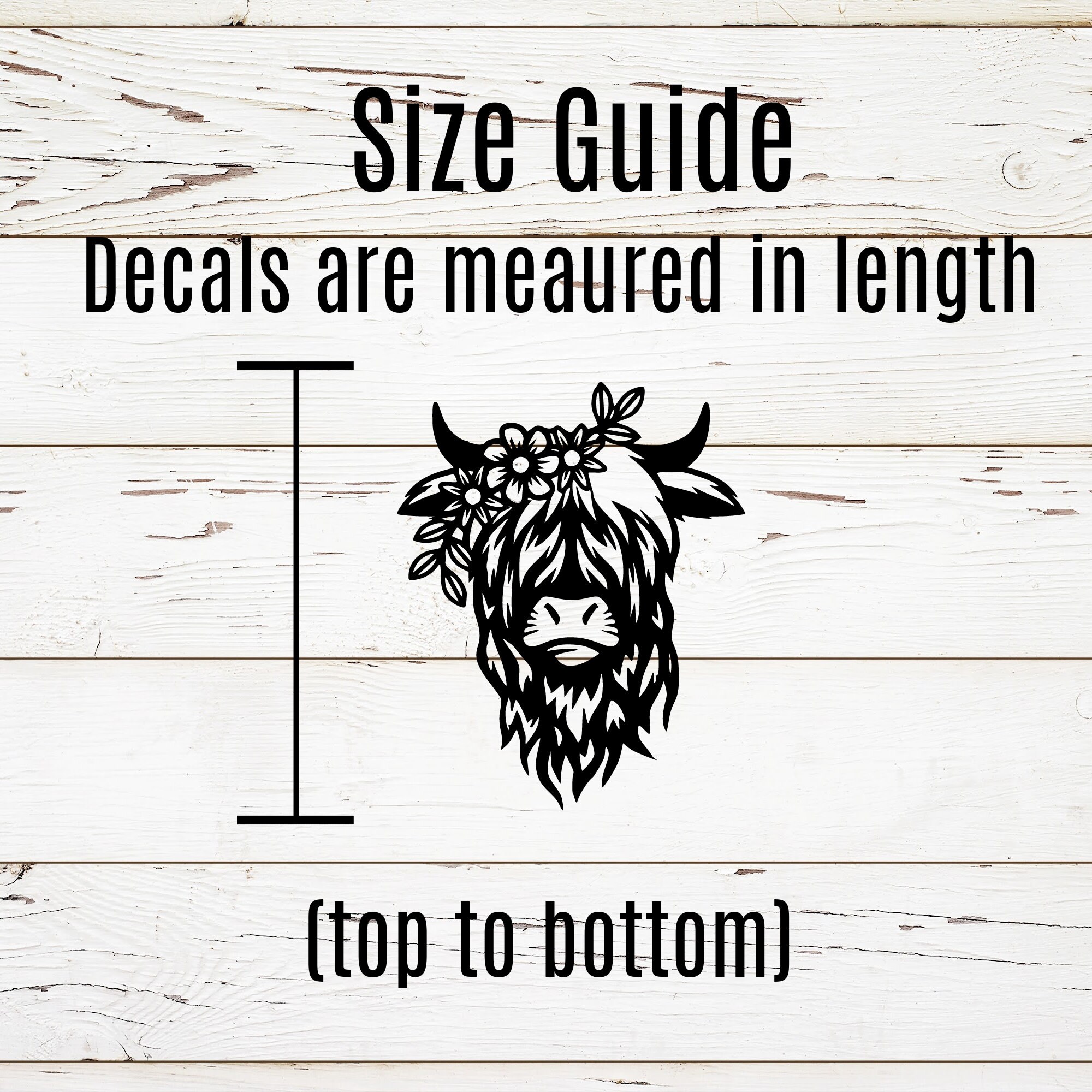 Cow Decal Heifer Decal Highland Cow Decal Farm Decal Vinyl - Etsy