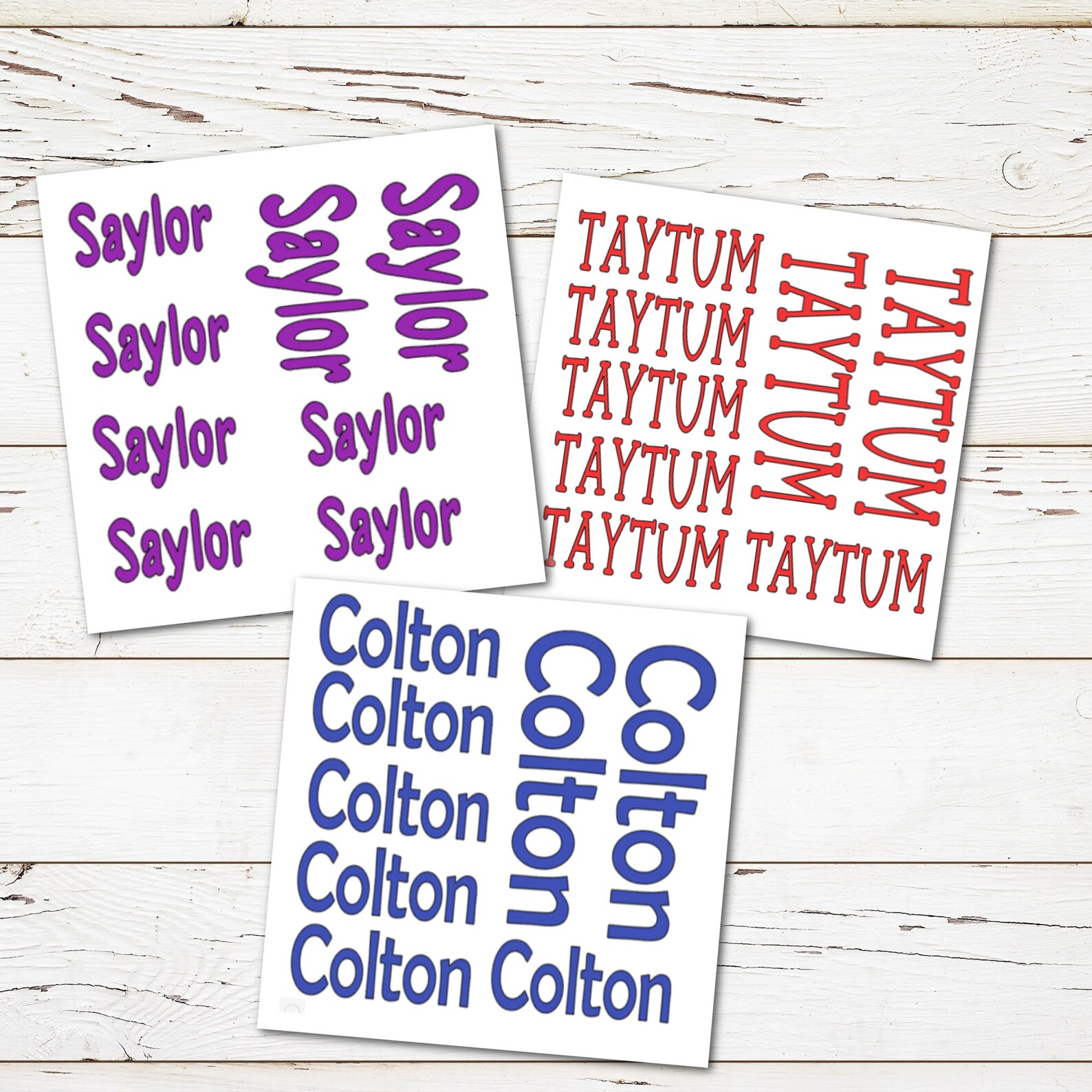 School Name Labels, School Name Decals, Name Decals, Custom Decals ...