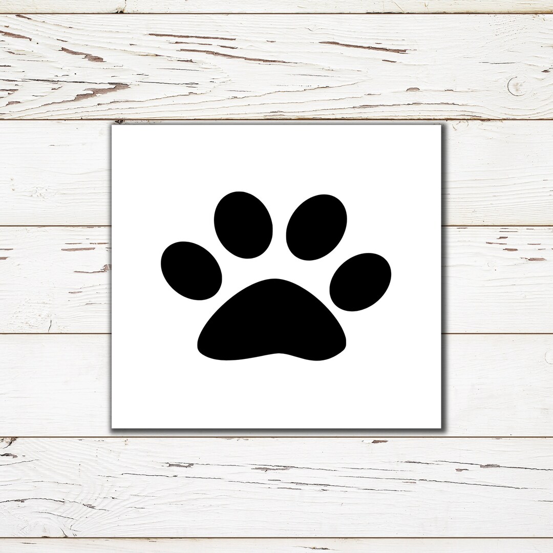 Animal Paw Decal, Animal Paw Vinyl Decal, Paw Print Vinyl Decal, Paw ...