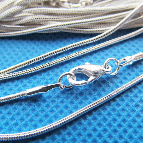 Silver Snake Charm - Etsy